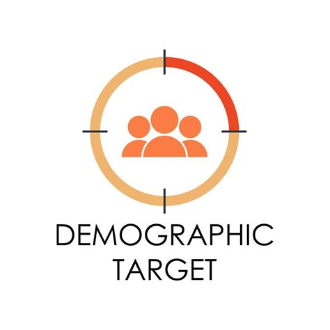 Colored Demographic Target Vector Icon Illustration 23036584 Vector Art At Vecteezy