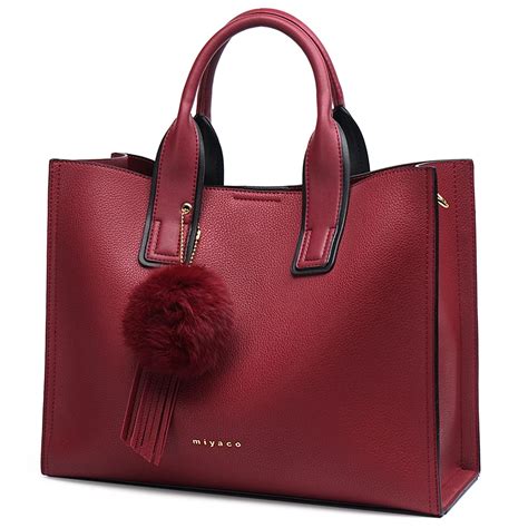 MIYACO Handbag for Women Leather Tote Bags Designer Handbags Elegant ...