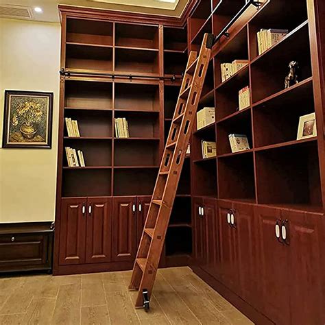Buy Wbbml Ladderssliding Library Rolling Ladder Kit 33ft 20ft Retractable Rolling Ladder