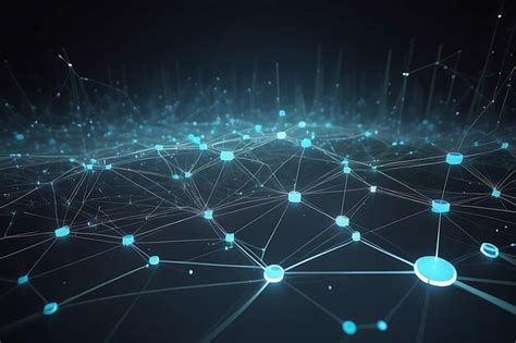Premium Photo Abstract Digital Network Background Ai Generated