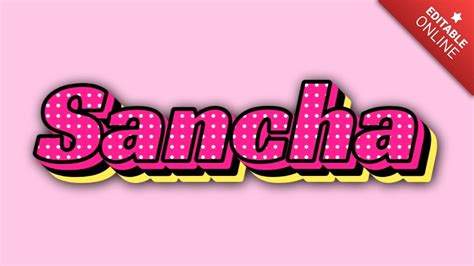 Sancha Vintage Retro Pop Art 3d Text Effect Generator