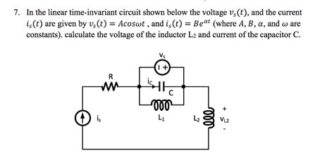 Solved In The Linear Time Invariant Circuit Shown Below Chegg