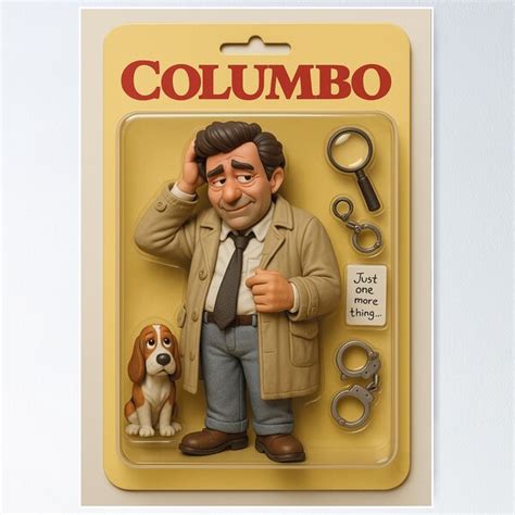 Columbo 3d Action Figure Poster By Mauswohn Redbubble