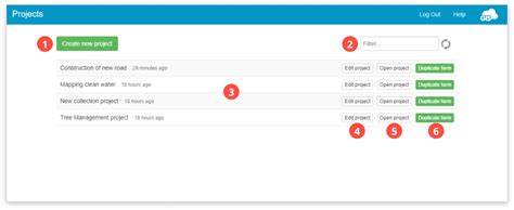 List Of Projects Page Gis Cloud Learning Center