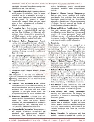 Patient Centered Analytics Customizing Treatment Plans Through Data Insights PDF