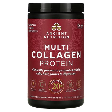 Ancient Nutrition Grass Fed Multi Collagen Protein Powder Gluten Free