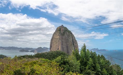 슈가 로프 산와 Guanabara 베이 Urca 힐리오 데 자네이 브라질에서에서의 항공 보기 0명에 대한 스톡 사진 및 기타