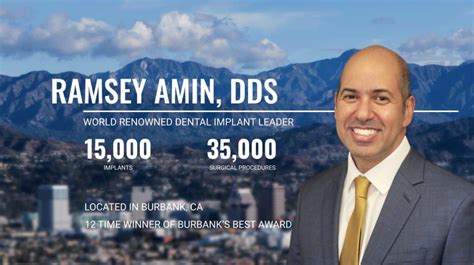 Dental Implant Specialist Burbank Dental Implants Ramsey Amin Dds