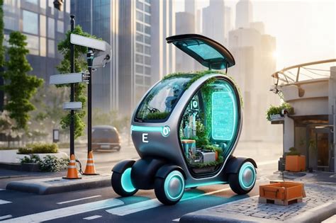 Sustainable Travel Electric Cars Drive Moped
