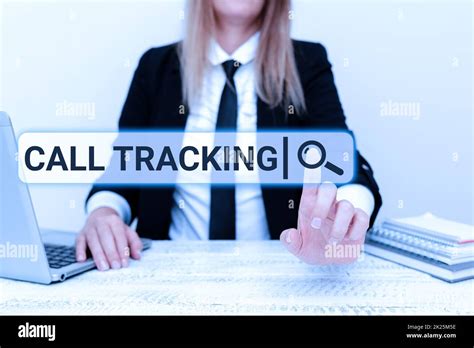 Text Sign Showing Call Tracking Business Idea Organic Search Engine