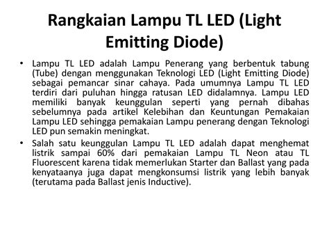 Instalasi Lampu Tl Pptx