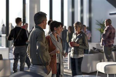 Professionals Networking At Conference Premium Ai Generated Image