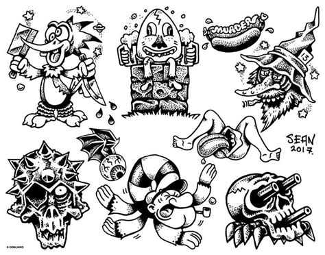 Printable Tattoo Flash Sheets