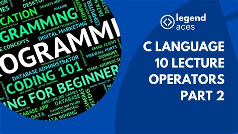 Clanguagecprogramming10 Class C Language Lecture 12 Operators