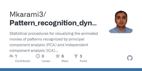 Github Mkarami3patternrecognitiondynamicpcaica Statistical