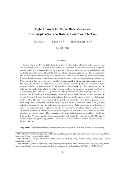pdf tight bounds for some risk measures with applications to robust
