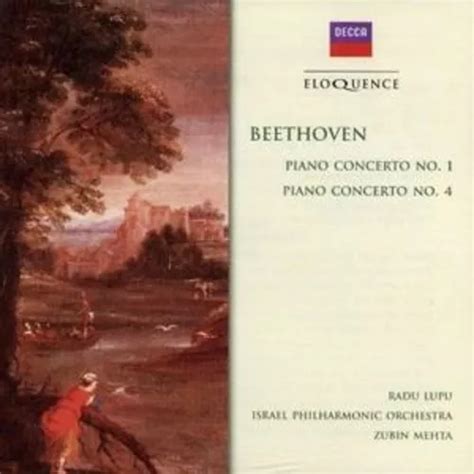 Beethoven Piano Concertos 1and4 Israel Po Zubin Mehta Lupu Cd