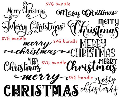 Christmas Svg Merry Christmas Svg Bundle Merry Christmas Saying Svg