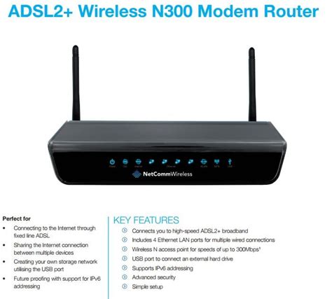 Netcomm NB N ADSL Wireless N Modem Router