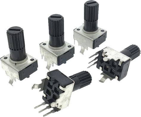 10pcs Rv09 12 5mm Vertical Potentiometer 1k 2k 5k 10k 20k