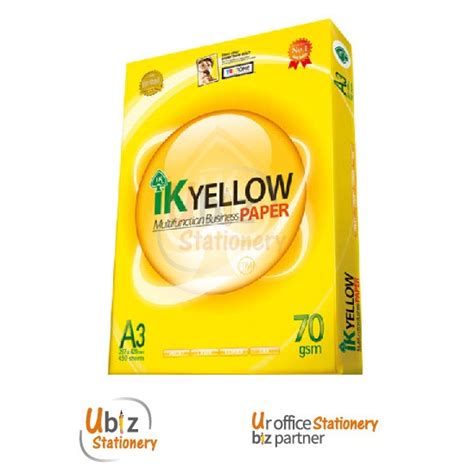 IK YELLOW IK PLUS A PAPER SHEETS GSM GSM PER REAM Shopee Malaysia