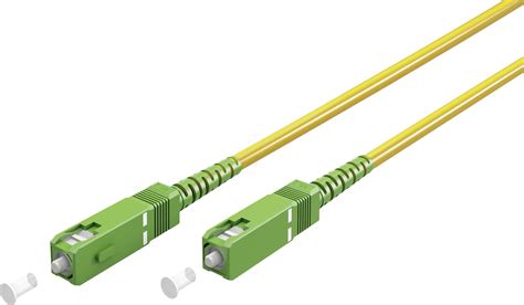 GOOBAY Simplex FO Patch Cable SC APC SC APC Yellow M At Reichelt Elektronik