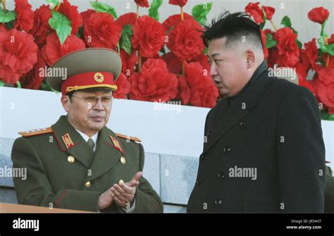 Pyongyang North Korea Photo Shows Jang Song Thaek L Uncle Of