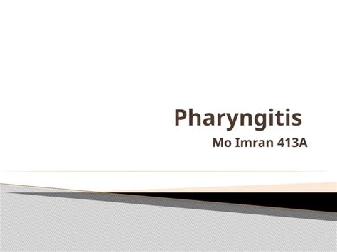 Pharyngitis And Its Nursing Managementpdf