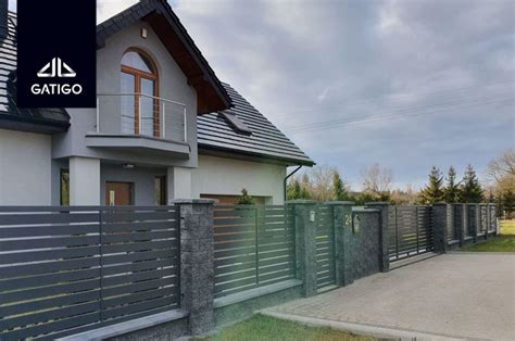 Ogrodzenia domów jednorodzinnych ogrodu Nowoczesne projekty realizacje