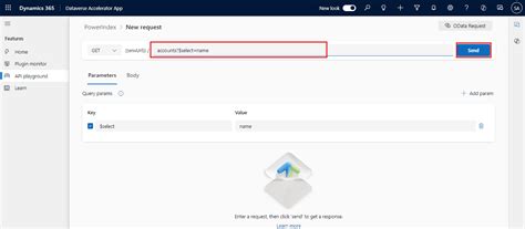 View The Response In The Lower Section Of The Screen
