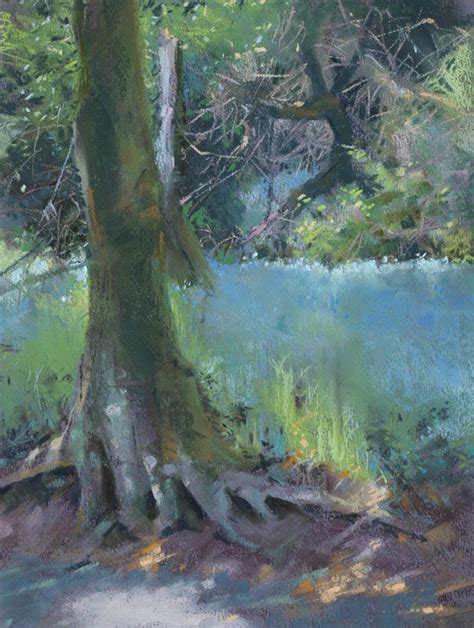 Impressionist Painting Of Tree In The Woods