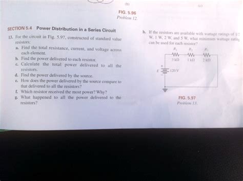 SOLVED B FIG 5 96 Problem 12 H If The Resistors Are Available With