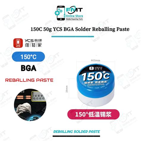 150c 50g Ycs Bga Solder Reballing Paste Fmt Online Store