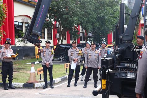 Jelang Pemilu 2024 Polda Kepri Cek Kesiapan Kendaraan Operasional