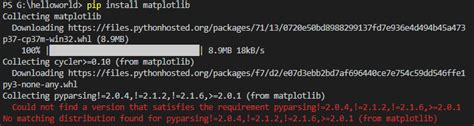 解决pip安装matplotlib过程中Could not find a version that satisfies the requirement pyparsing问题-CSDN博客