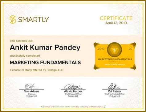 Ankit Kumar Pandey Accounting I Fundamentals Certificate Ppt