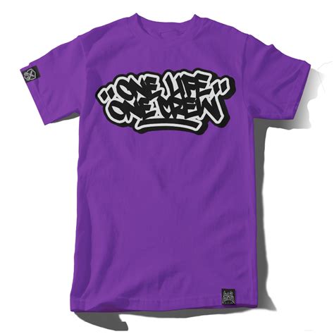 Oloc Tagged Shirt Purple One Life One Crew