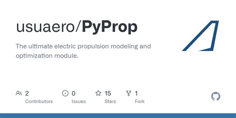 GitHub Usuaero PyProp The Ultimate Electric Propulsion Modeling And Optimization Module