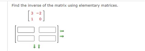 Solved Find the inverse of the matrix using elementary | Chegg.com