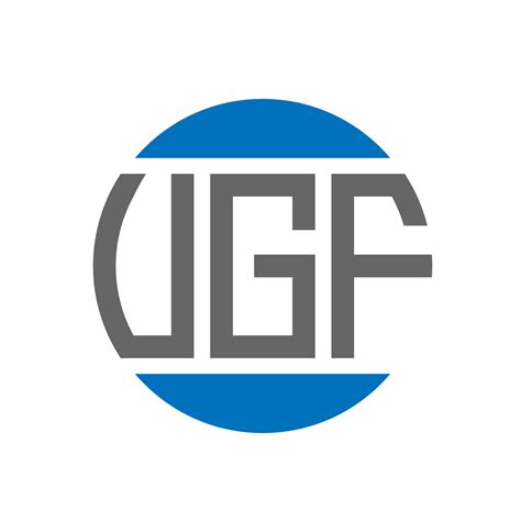 Ugf Letter Logo Design On White Background Ugf Creative Initials
