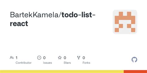 Github Bartekkamela Todo List React