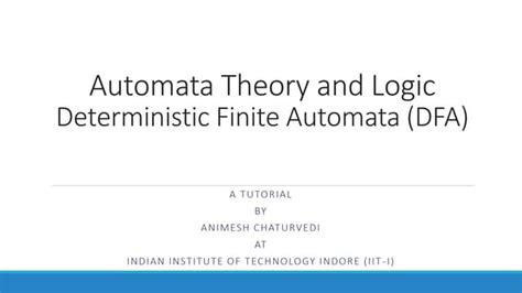 Automata Theory Nfa To Dfa Conversion Pptx
