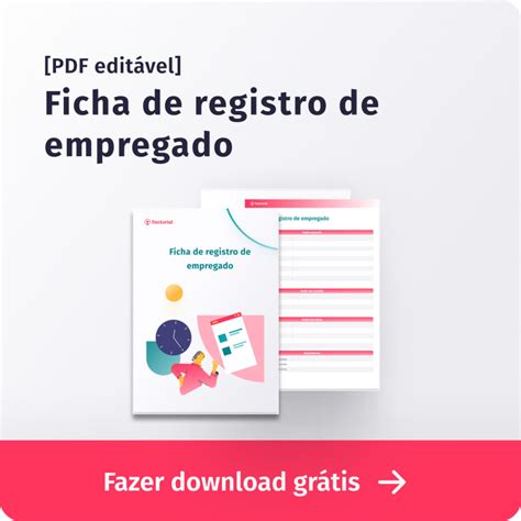 Ficha de registro de empregado como preencher PDF editável Factorial