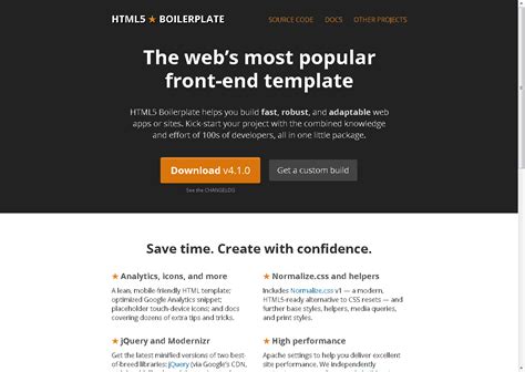 Html5 Boilerplate The Webs Most Popular Front End Template Html5 Coding Templates