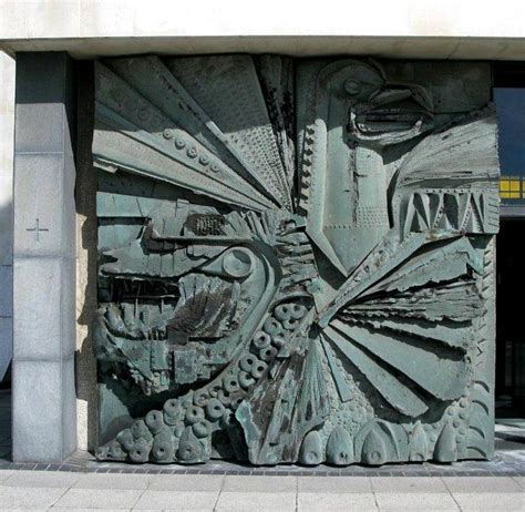 William George Mitchell One Of Two Sliding Bronze Doors Metropolitan Cathedral Liverpool