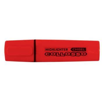 Collosso Highlighter Chisel Tip Red