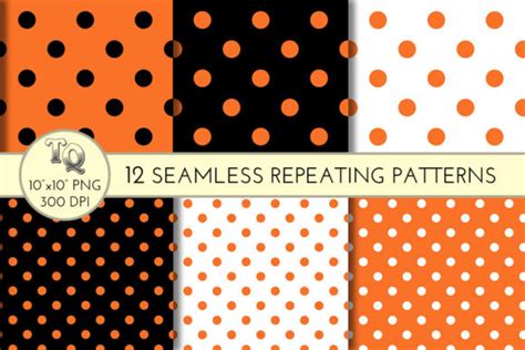 Orange Polka Dot Background