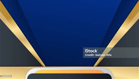 현대 간단한 3d 다채로운 블루 골드 블랙 추상 배경 명함 프레젠테이션 배경 소책자 브로셔 인증서 템플릿 배경 및 배너를 위한 디자인 0명에 대한 스톡 벡터 아트 및 기타