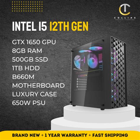 [ Customized Pc Specs ] Intel I5 12400f 12th Gen Gaming Desktop Processor B660m Motherboard