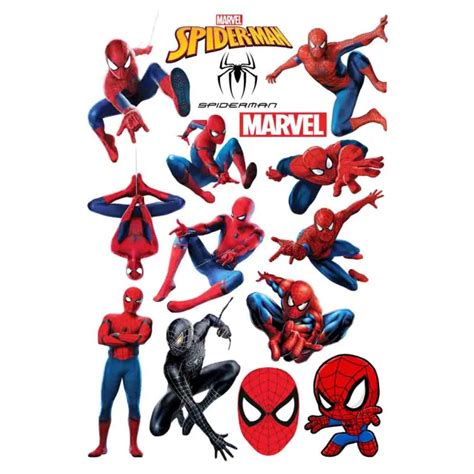 Sticker Spiderman Size 8 Cm Lazada Indonesia